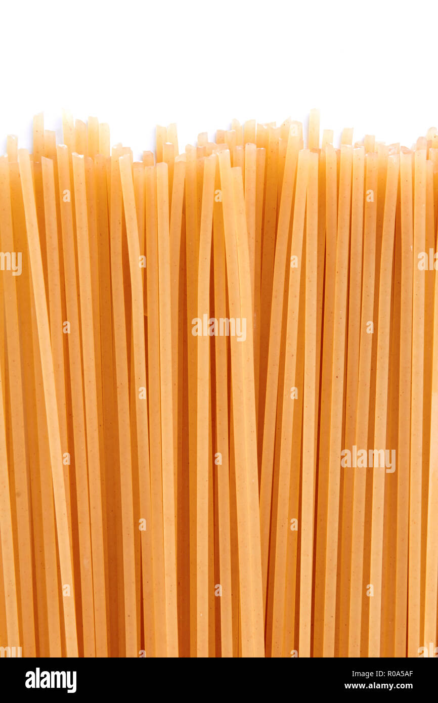 raw spaghetti isolated on a white background Stock Photo - Alamy