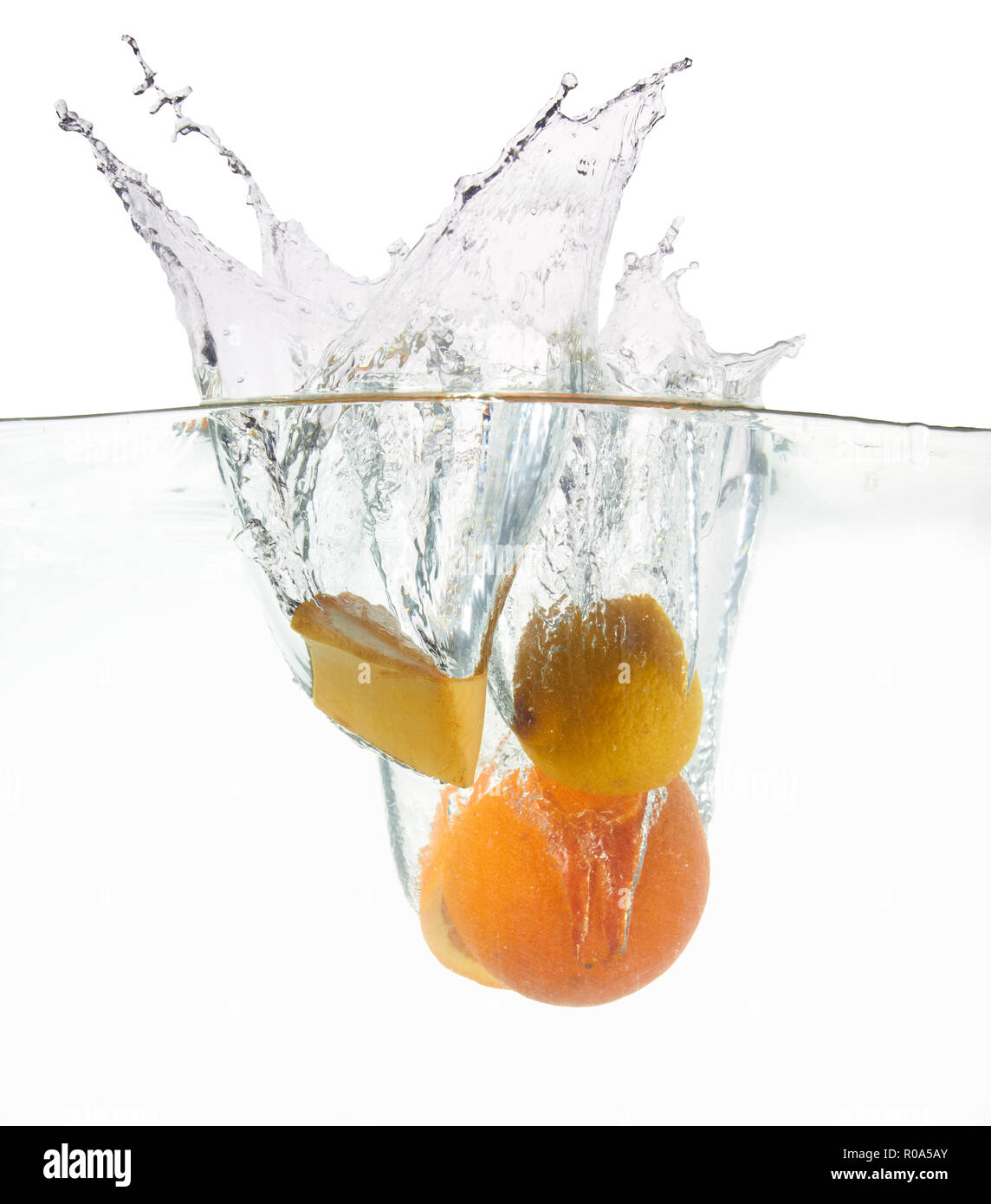 Ripe fruits falling in Cut Out Stock Images & Pictures - Alamy