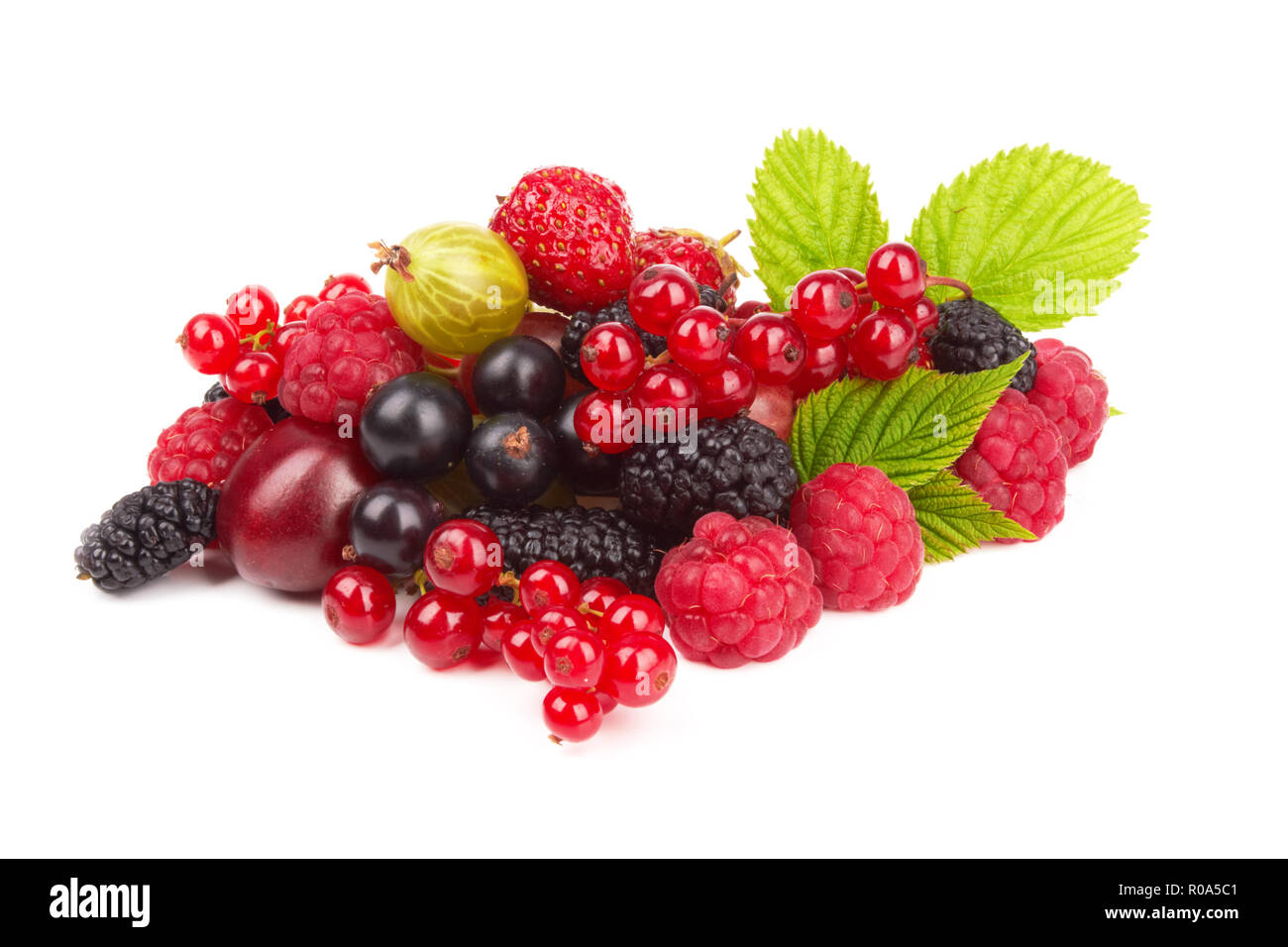 Red currants and raspberries hi-res stock photography and images - Alamy
