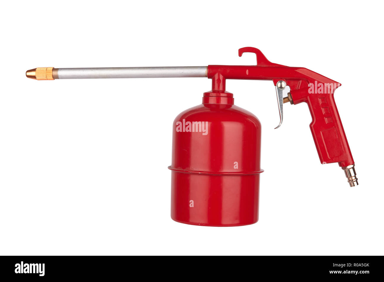Spray gun isolated over a white background Stock Photo - Alamy