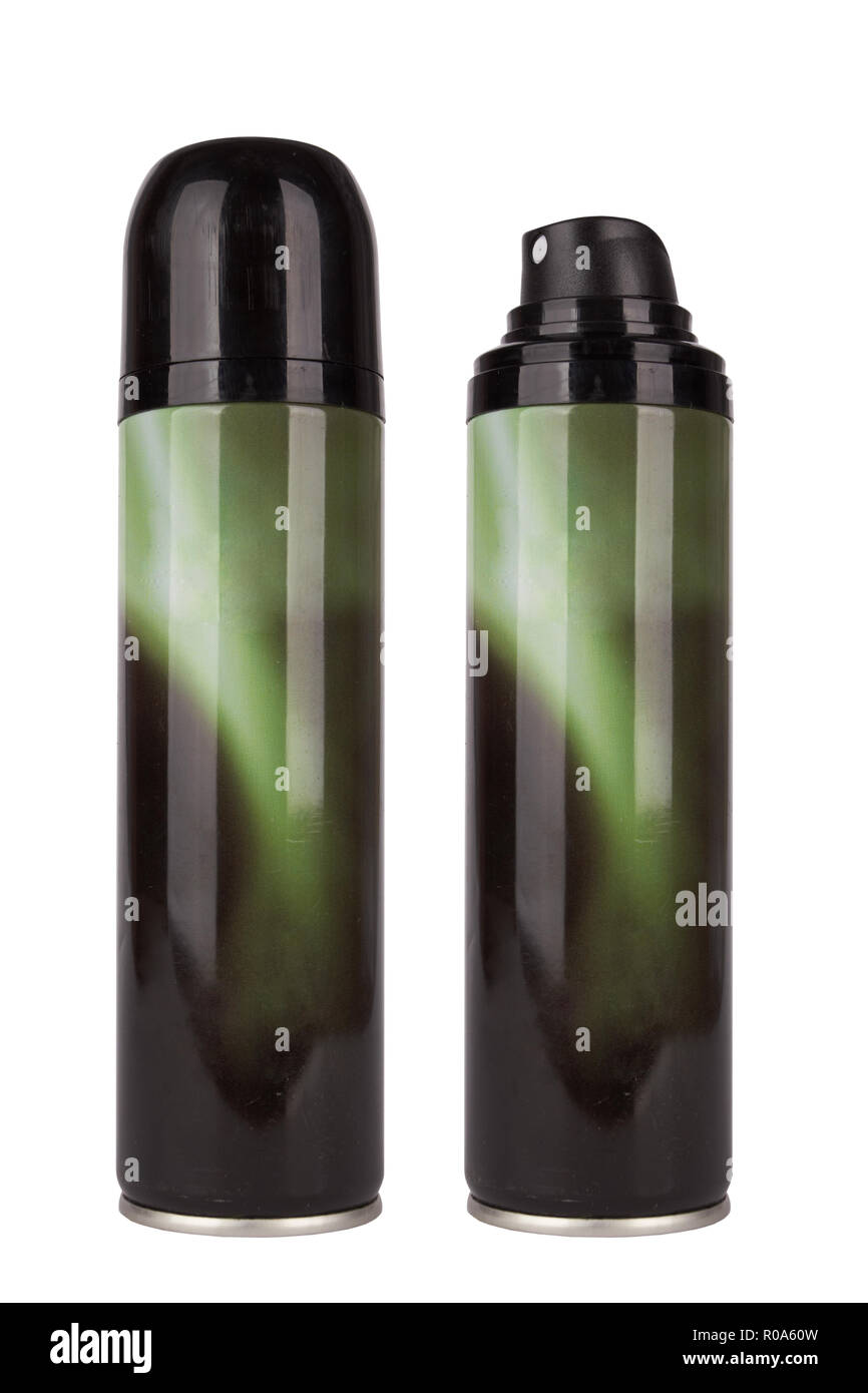 Green container of deodorant isolated on white background Stock Photo ...