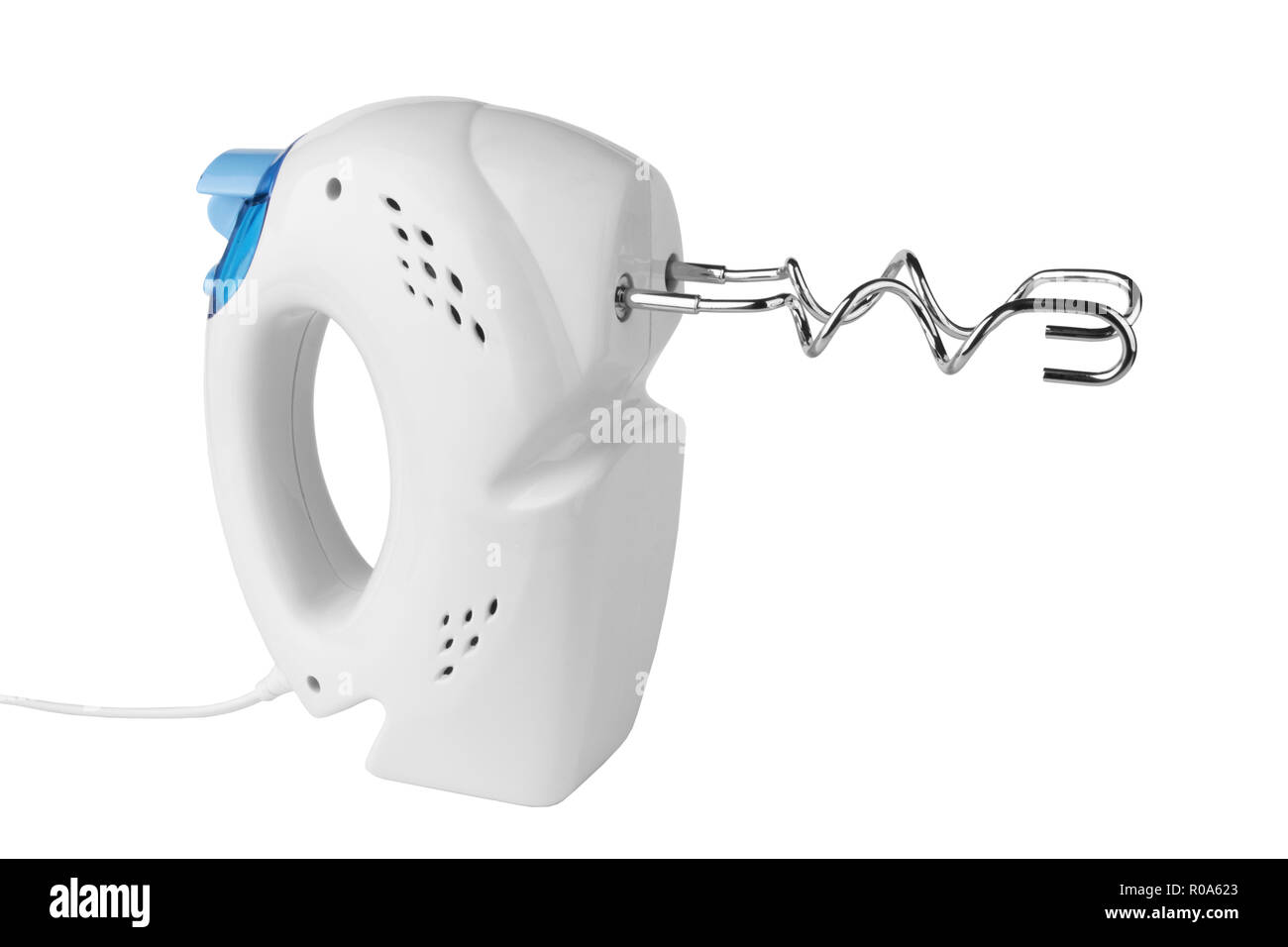 Kitchen hand mixer isolated on a white Stock Photo - Alamy