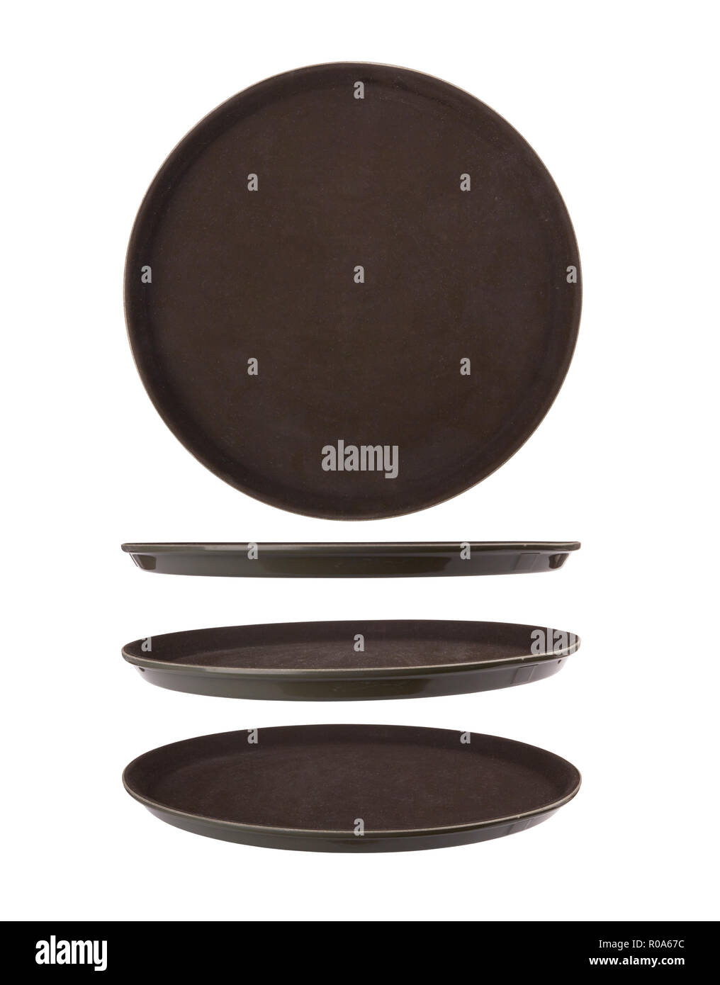 plastic empty tray isolated on white background Stock Photo - Alamy