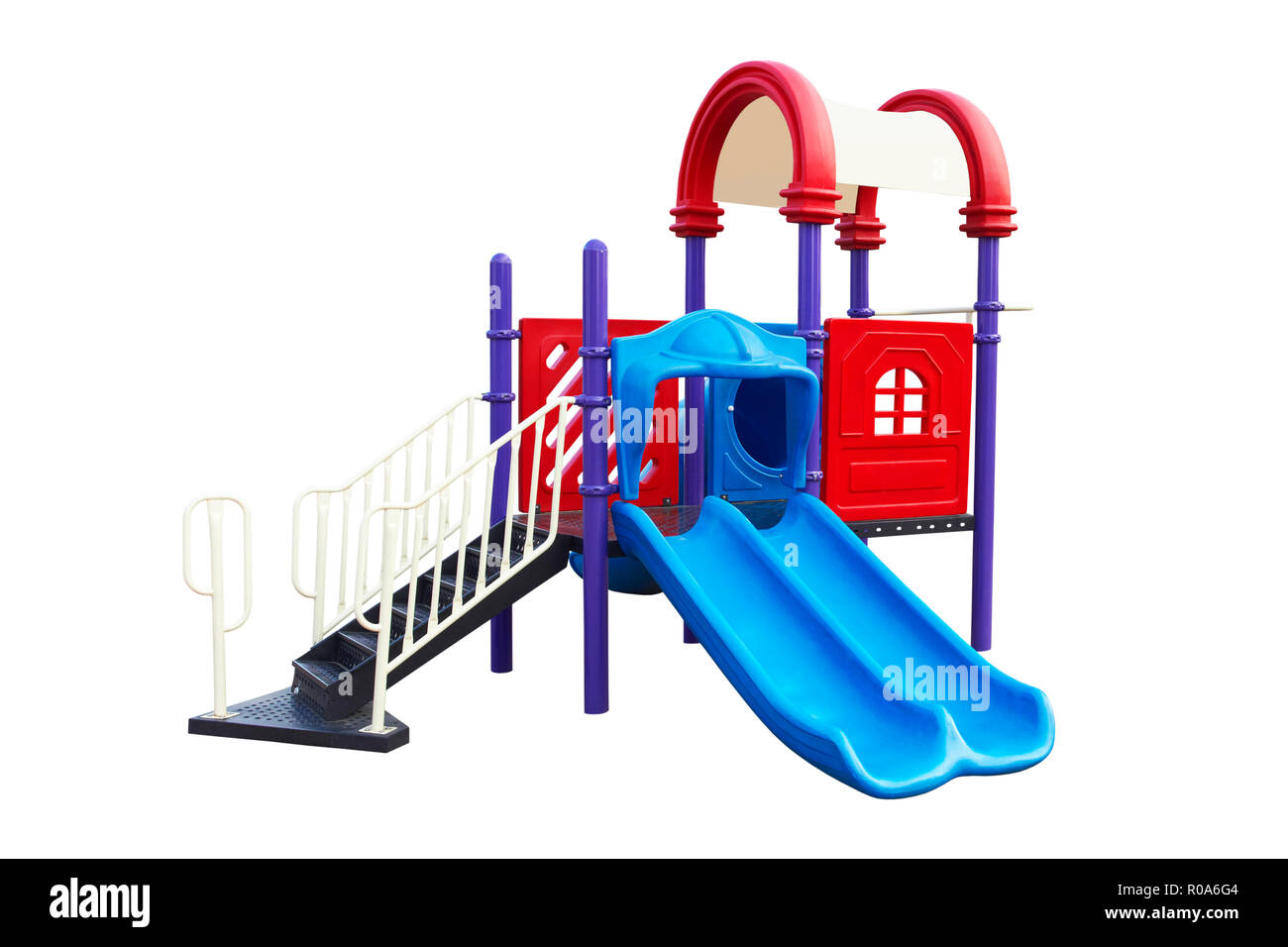 Child on a park slide Cut Out Stock Images & Pictures - Alamy