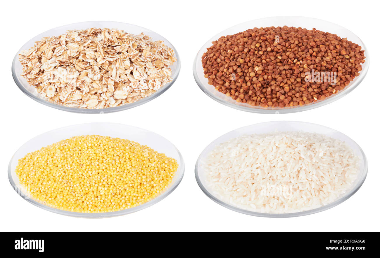 Rice buckwheat millet porridge hi-res stock photography and images - Alamy