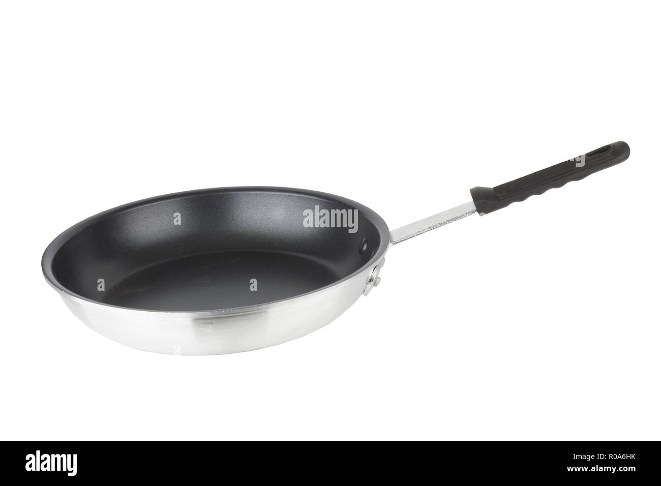 Large metal frying pan, image isolated on a white background Stock ...