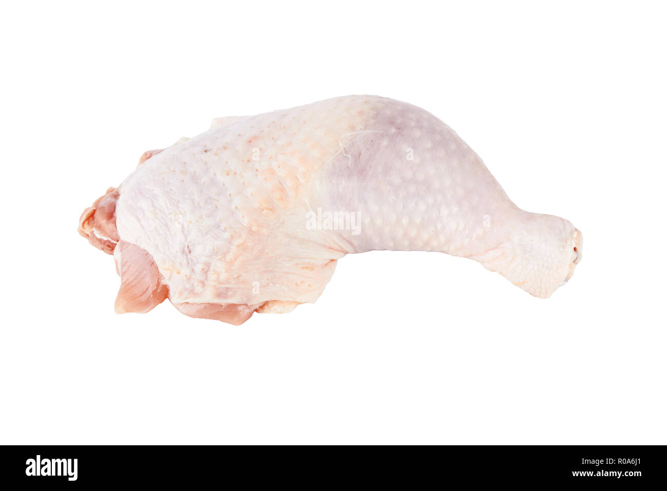 chicken leg isolated on a white Stock Photo - Alamy