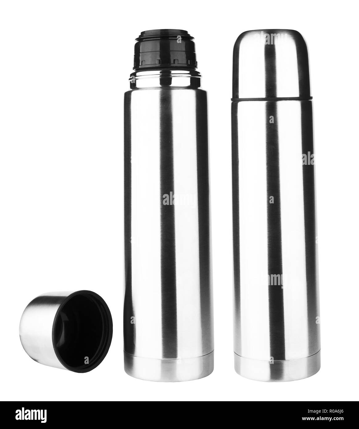 Thermos isolated on white, clipping path included Stock Photo - Alamy