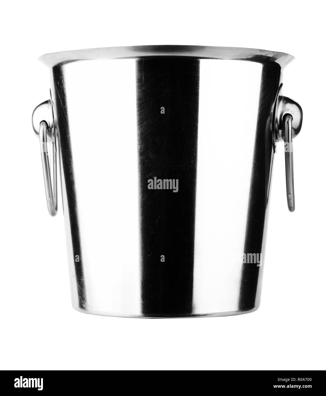 Empty champagne ice bucket. Isolated on white background Stock Photo ...