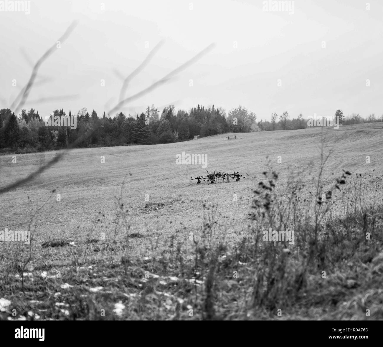 Tractor barn farm line Black and White Stock Photos & Images - Alamy