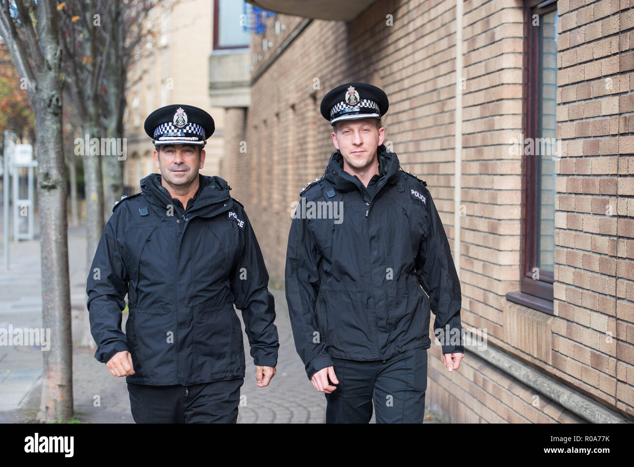Chief Supt Gareth Blair and Chief Inspector Davie Robertson at St ...