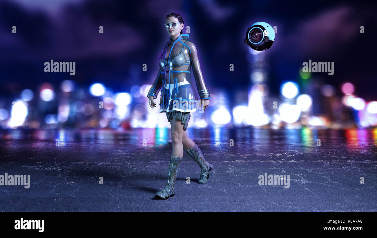 Cyberpunk science fiction hi-res stock photography and images - Alamy