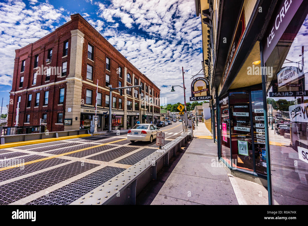 Mystic River Bascule Bridge Mystic, Connecticut, USA Stock Photo - Alamy