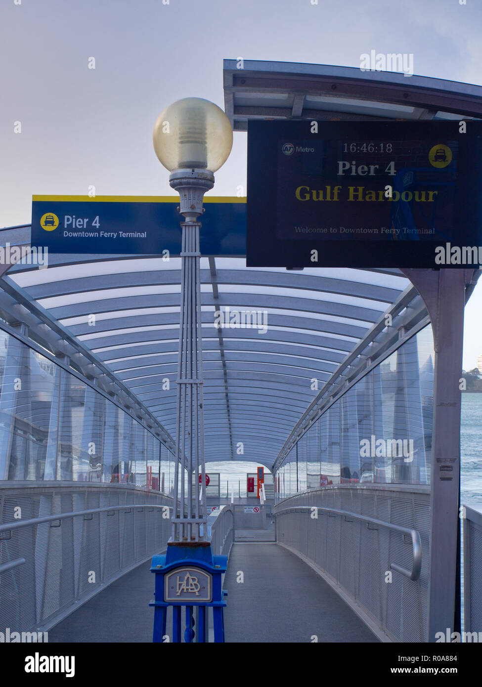 Pier 4 Gulf Harbour Stock Photo - Alamy