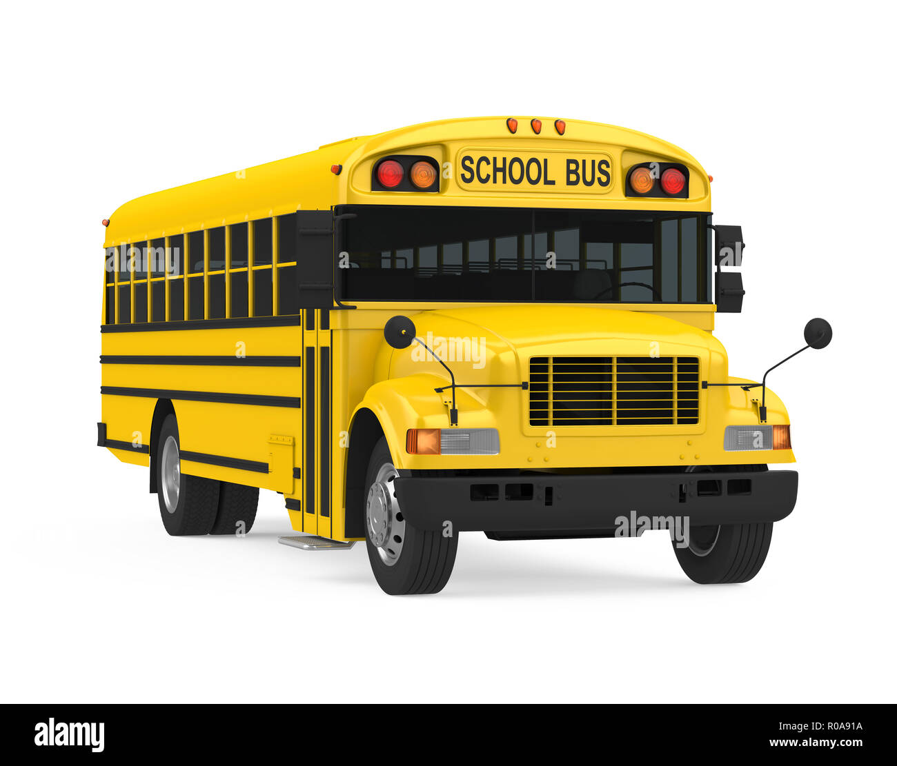 School Bus Isolated Stock Photo - Alamy