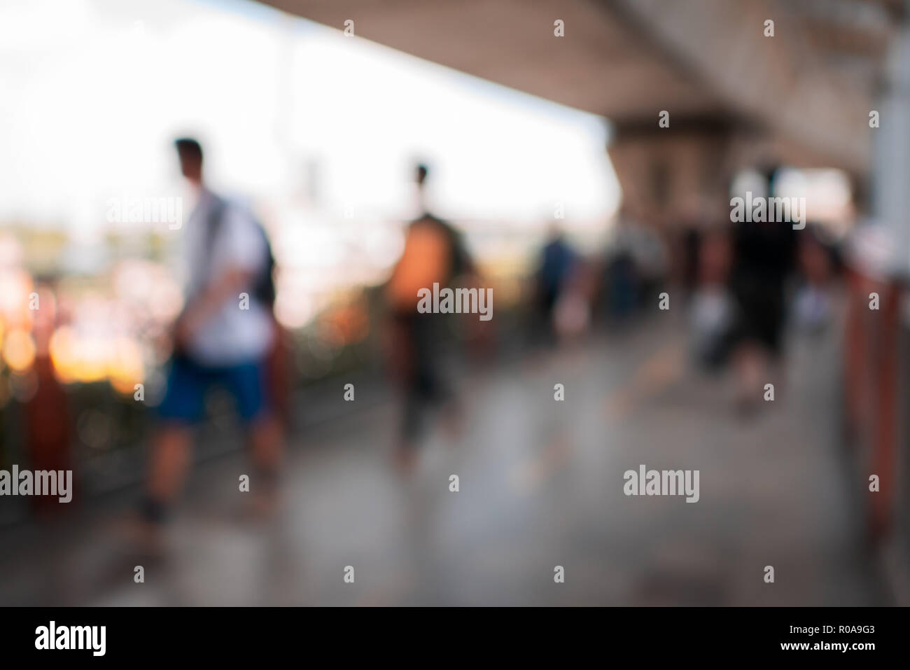 blurred people walking on the street Stock Photo - Alamy