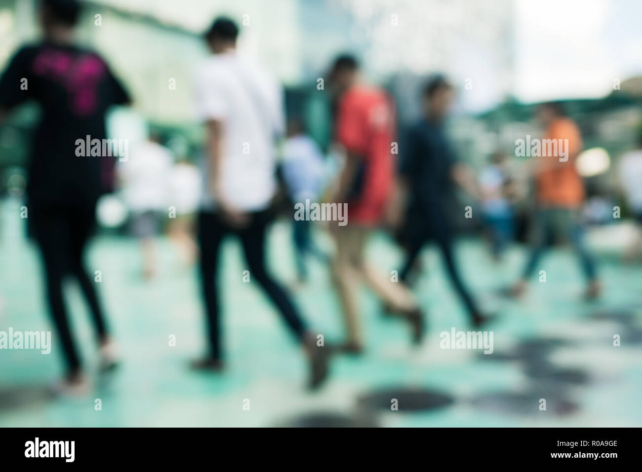 blurred people walking on the street Stock Photo - Alamy