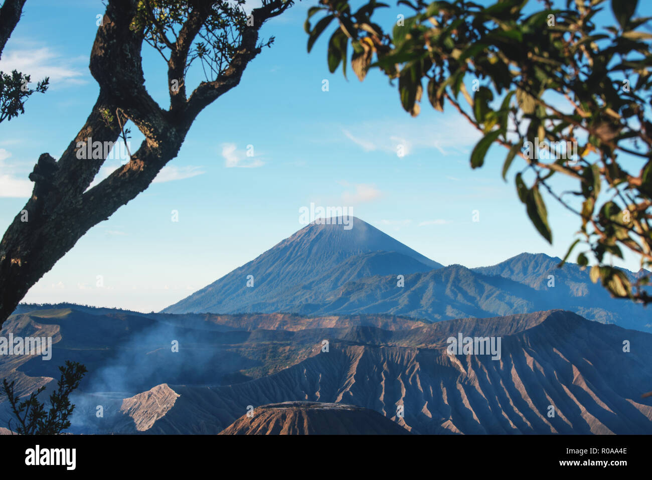 The sunrise of the Bromo volcano Stock Photo - Alamy