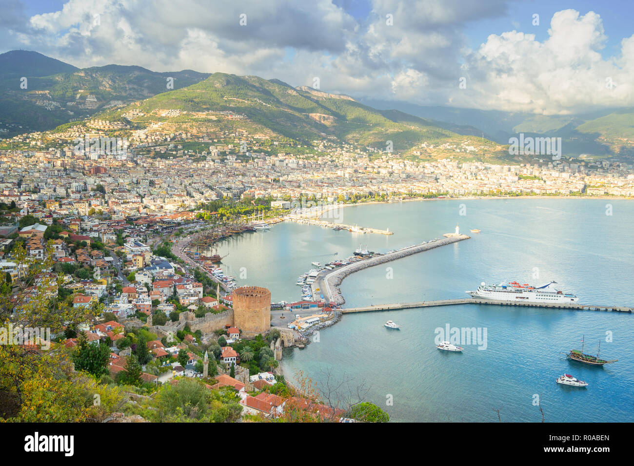Cityscape of Alanya, Turkey Stock Photo - Alamy