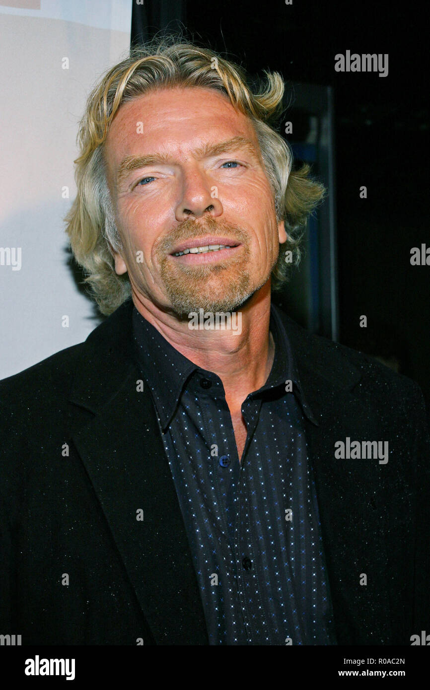 Richard Branson arriving at the Fox Fall Season Launch at the Central ...