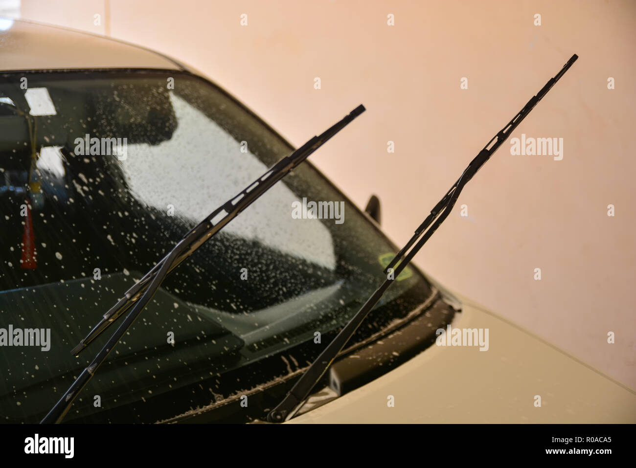 Car Wipers and Windshield Stock Photo - Alamy