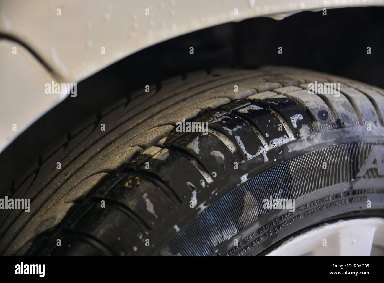 Dirty tyres hi-res stock photography and images - Alamy