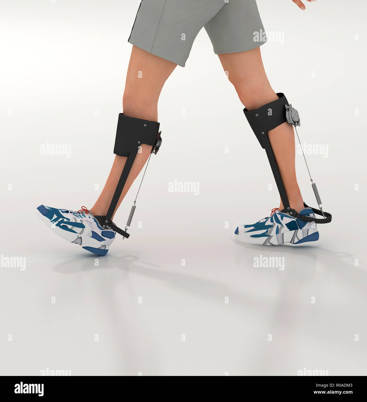3d render of a unpowered human exoskeleton Stock Photo - Alamy