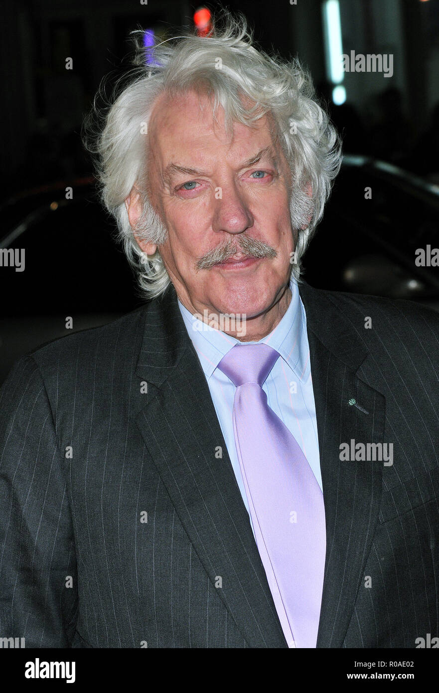 Donald Sutherland arriving at the FOOL'S Gold Premiere at the Chinese ...