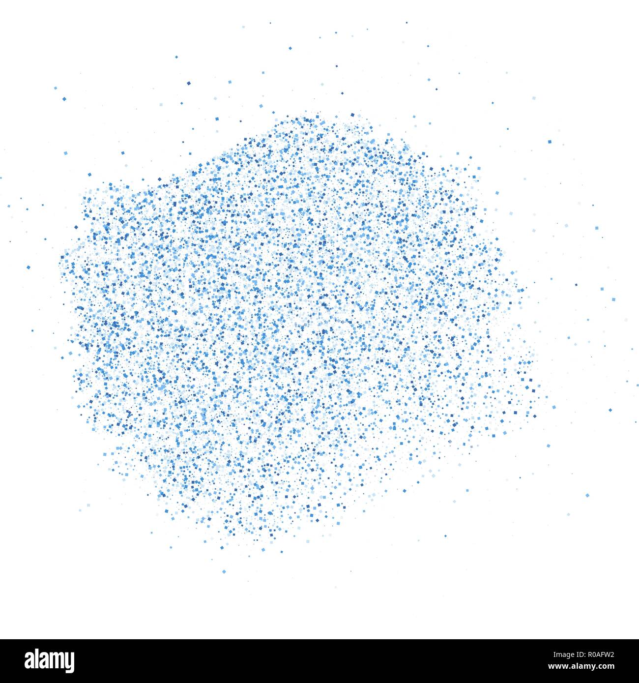 Ice crystal isolated on white background. Snow abstract particles ...