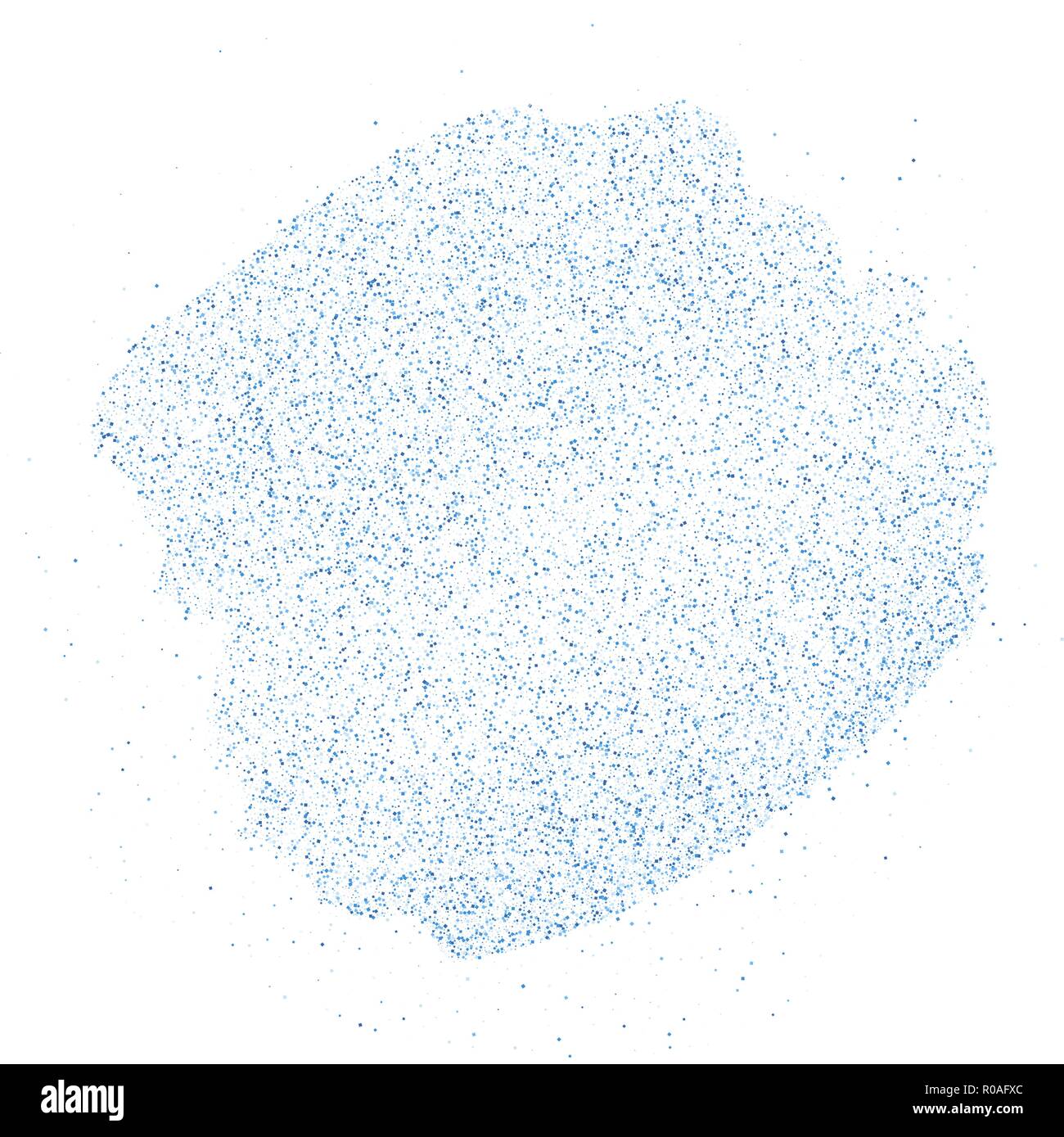 Ice crystal isolated on white background. Snow abstract particles ...