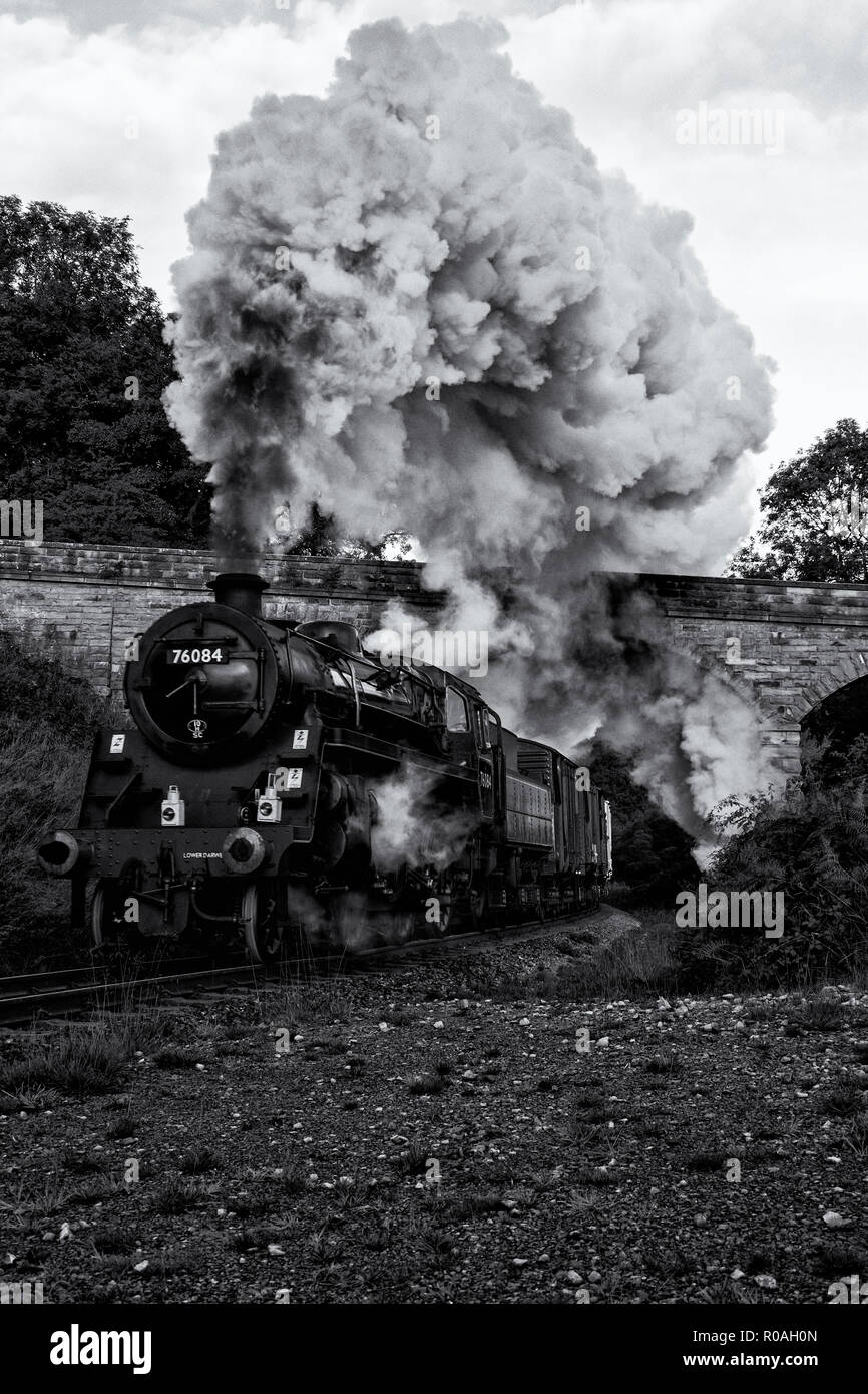 Standard 4 76069 is seen storming the moors Stock Photo - Alamy