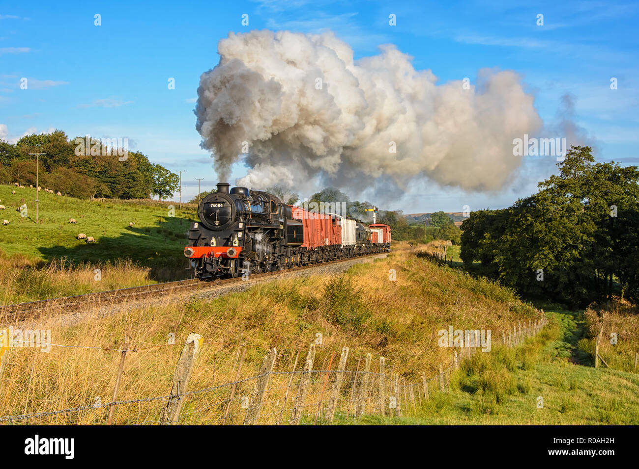 Standard 4 76069 is seen storming the moors Stock Photo - Alamy