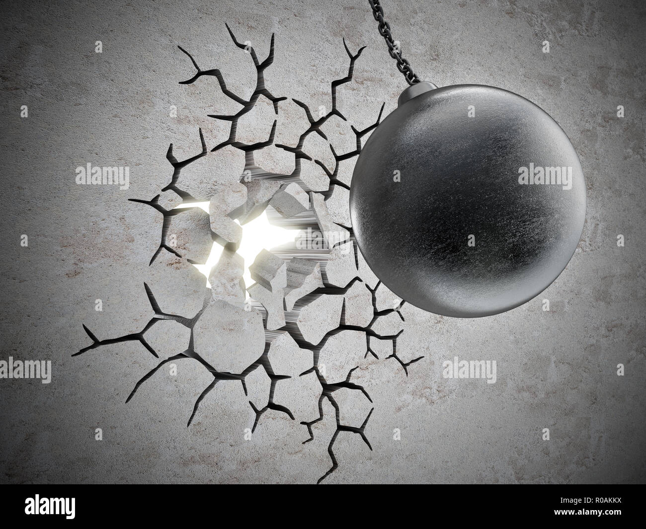 Wrecking ball wall hi-res stock photography and images - Alamy