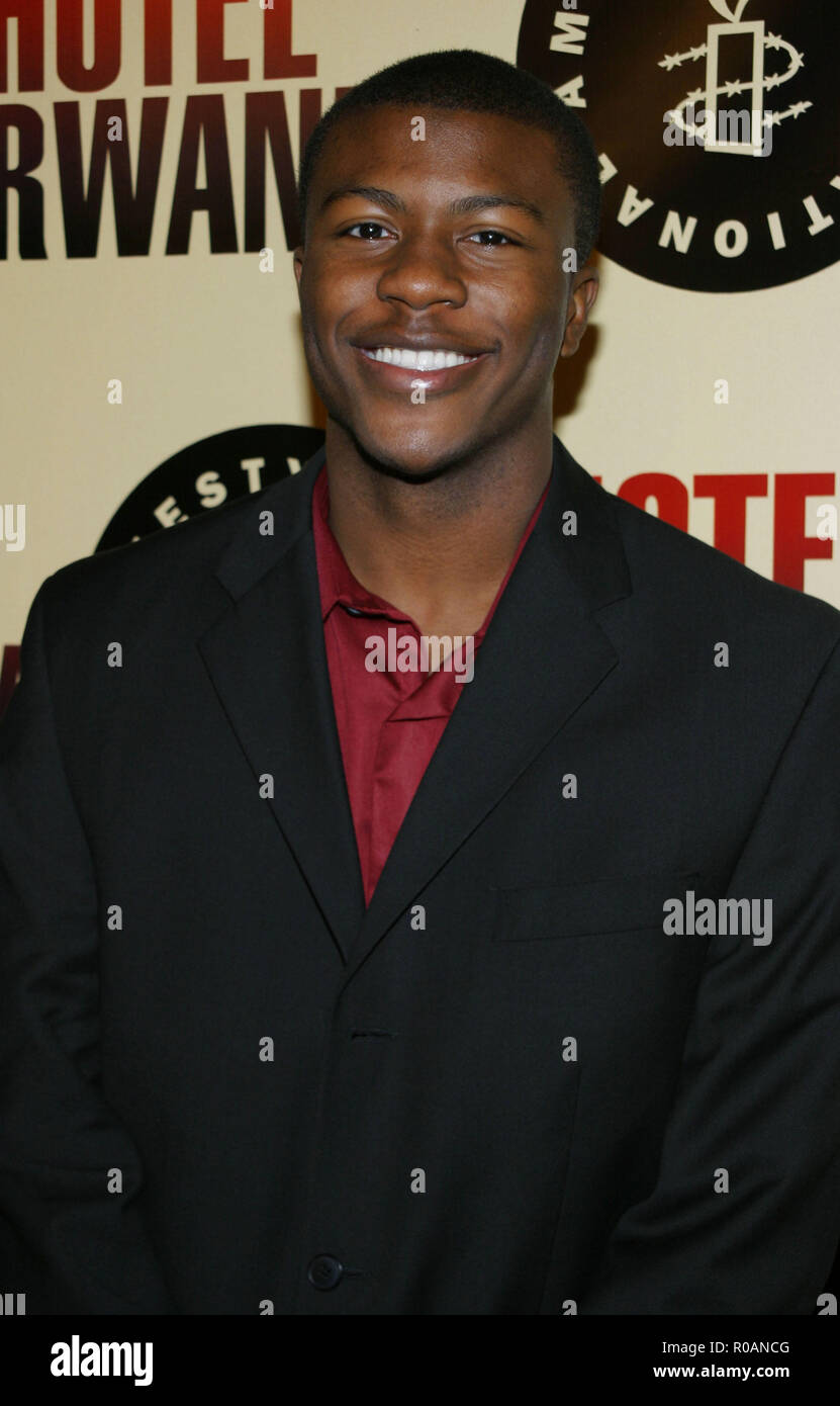 Edwin Hodge arriving at the Hotel Rwanda Premiere at the Academy Of ...