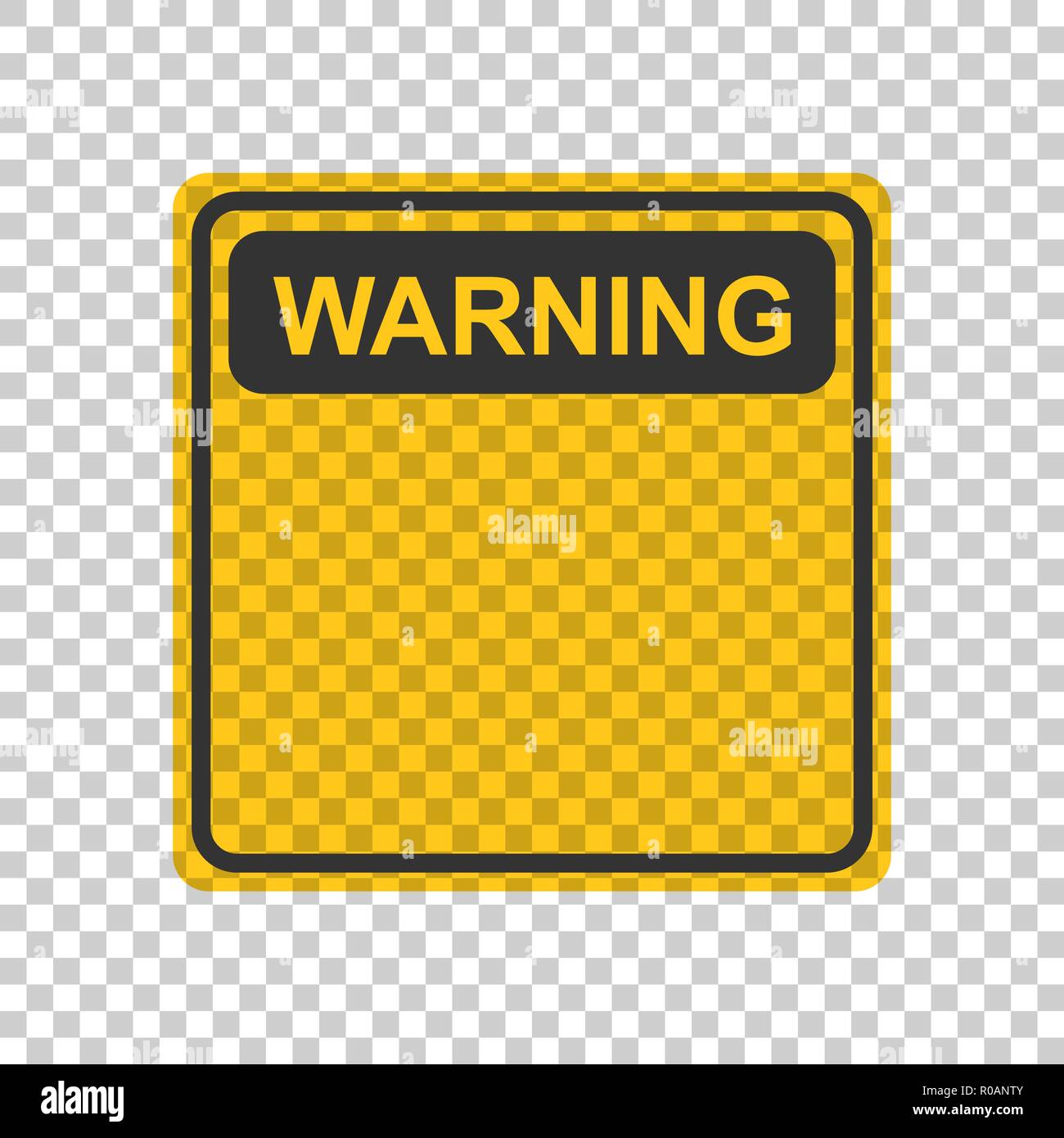 Warning, caution sign icon in flat style. Danger alarm vector ...