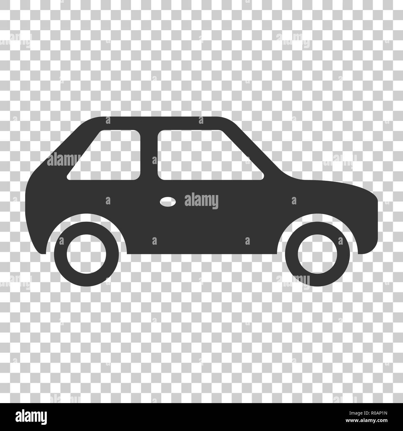 Car icon in flat style. Automobile car vector illustration on isolated ...