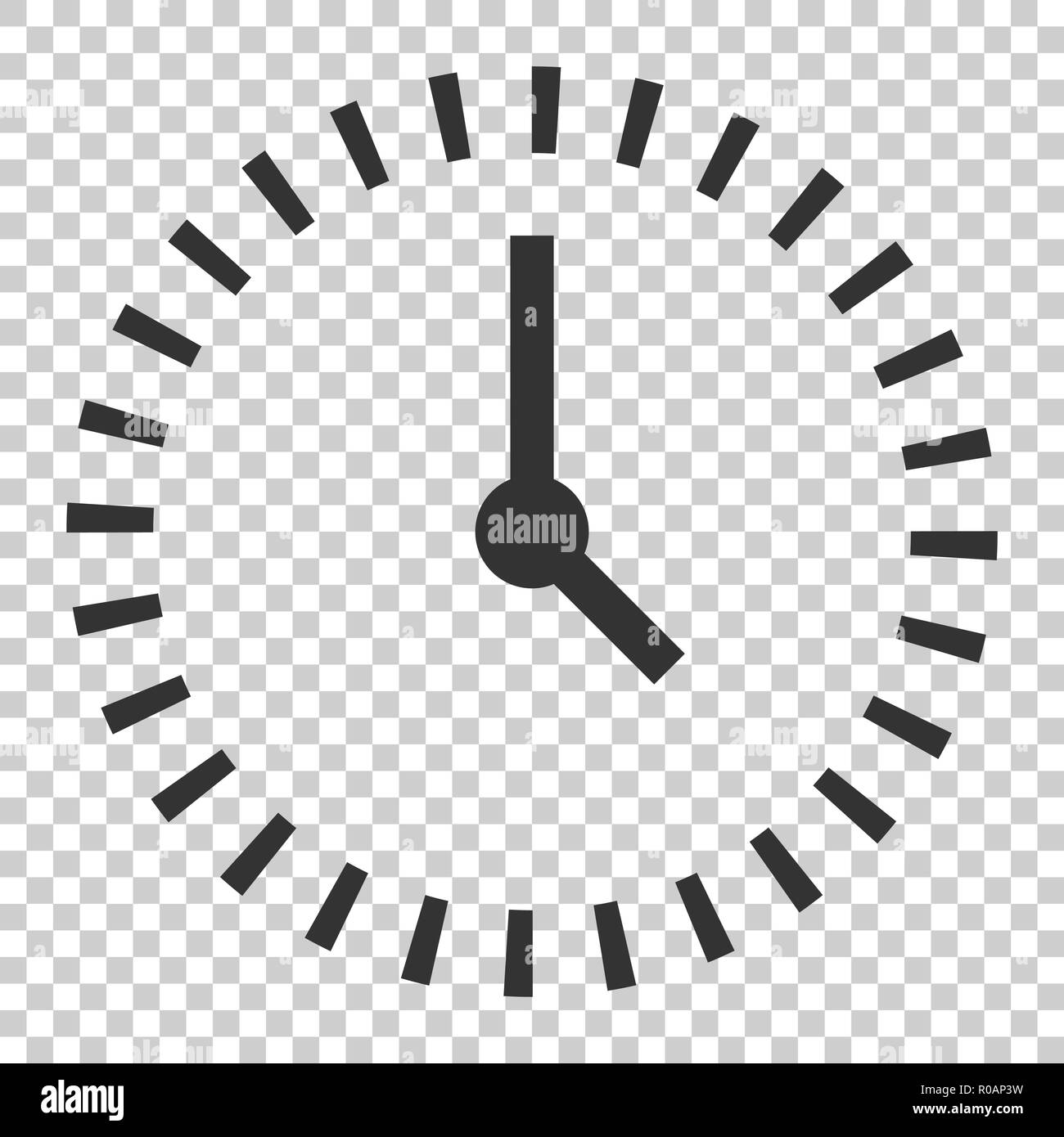 Clock countdown icon in flat style. Time chronometer vector ...