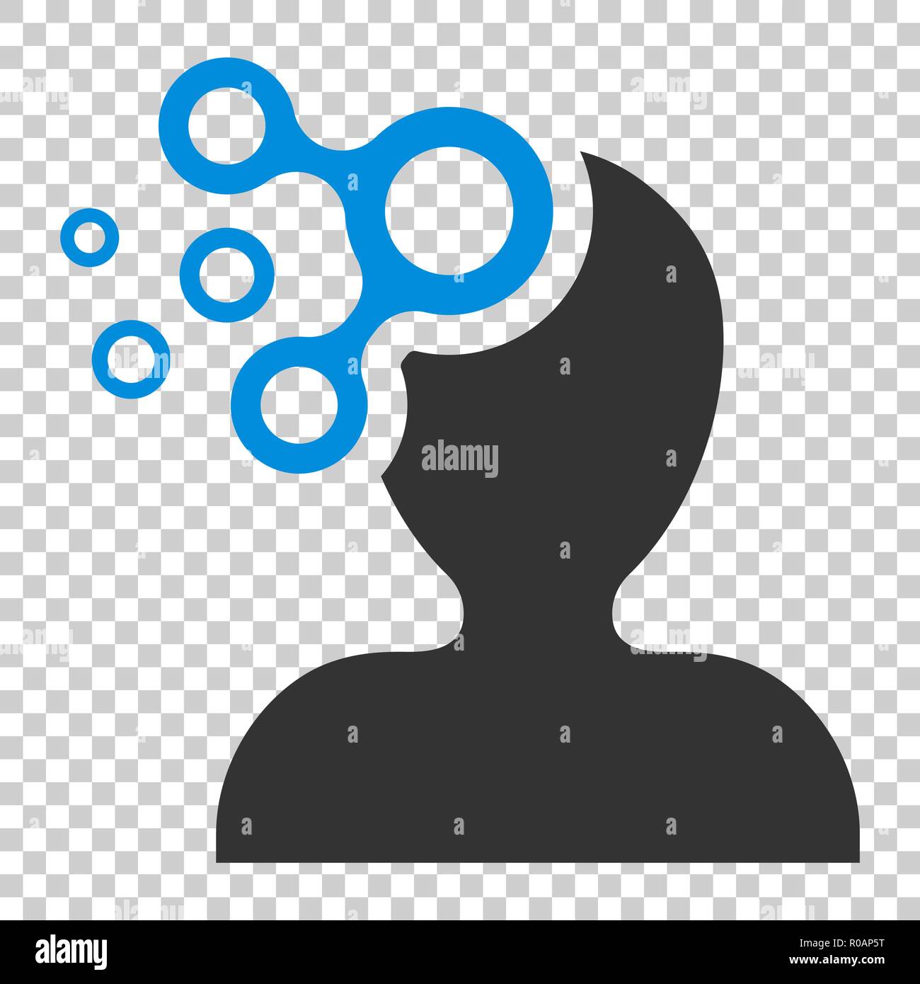 Mind people icon in flat style. Human frustration vector illustration ...