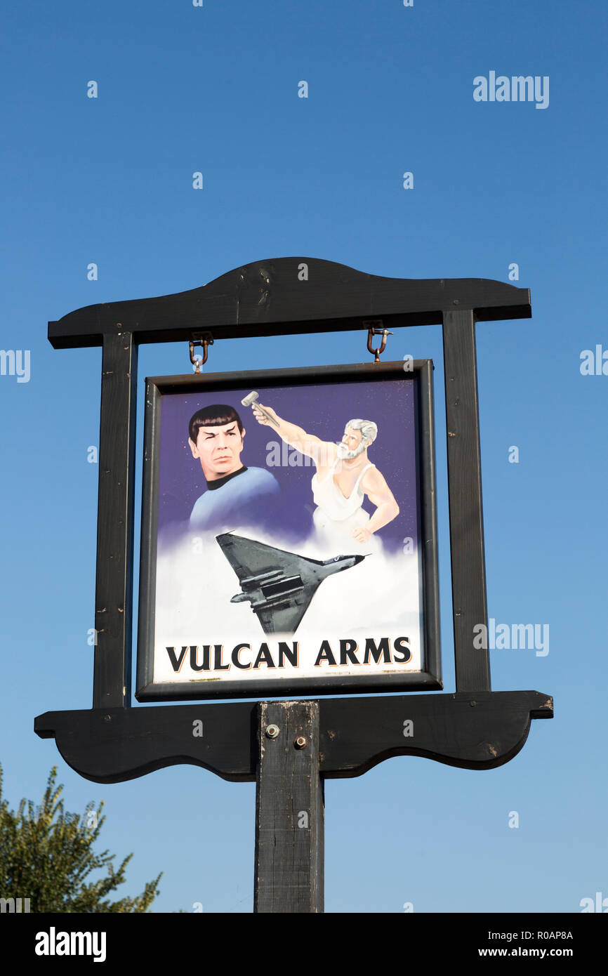Vulcan arms pub sign hi-res stock photography and images - Alamy