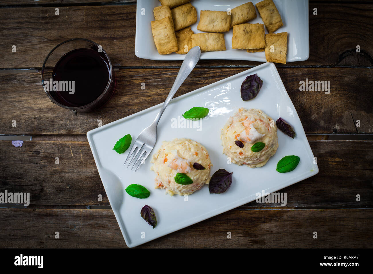 mediterranean typical food made with potato and vegetables Stock Photo ...