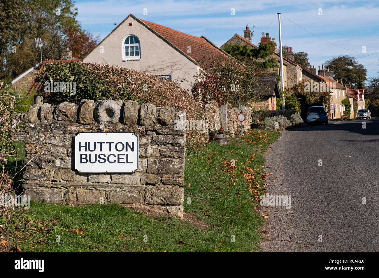 The North Yorkshire Village of Hutton Buscel Stock Photo - Alamy