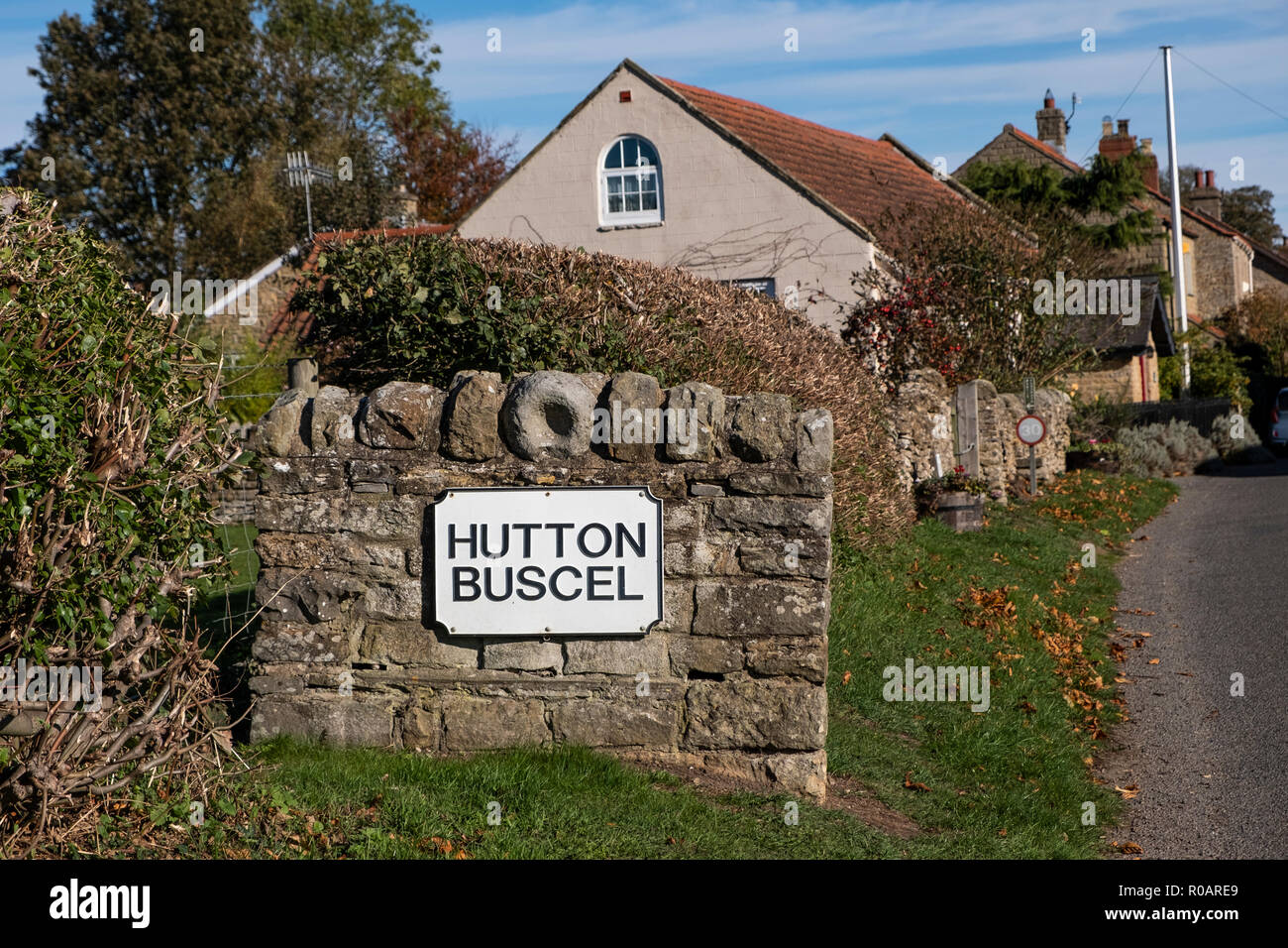 The North Yorkshire Village of Hutton Buscel Stock Photo - Alamy