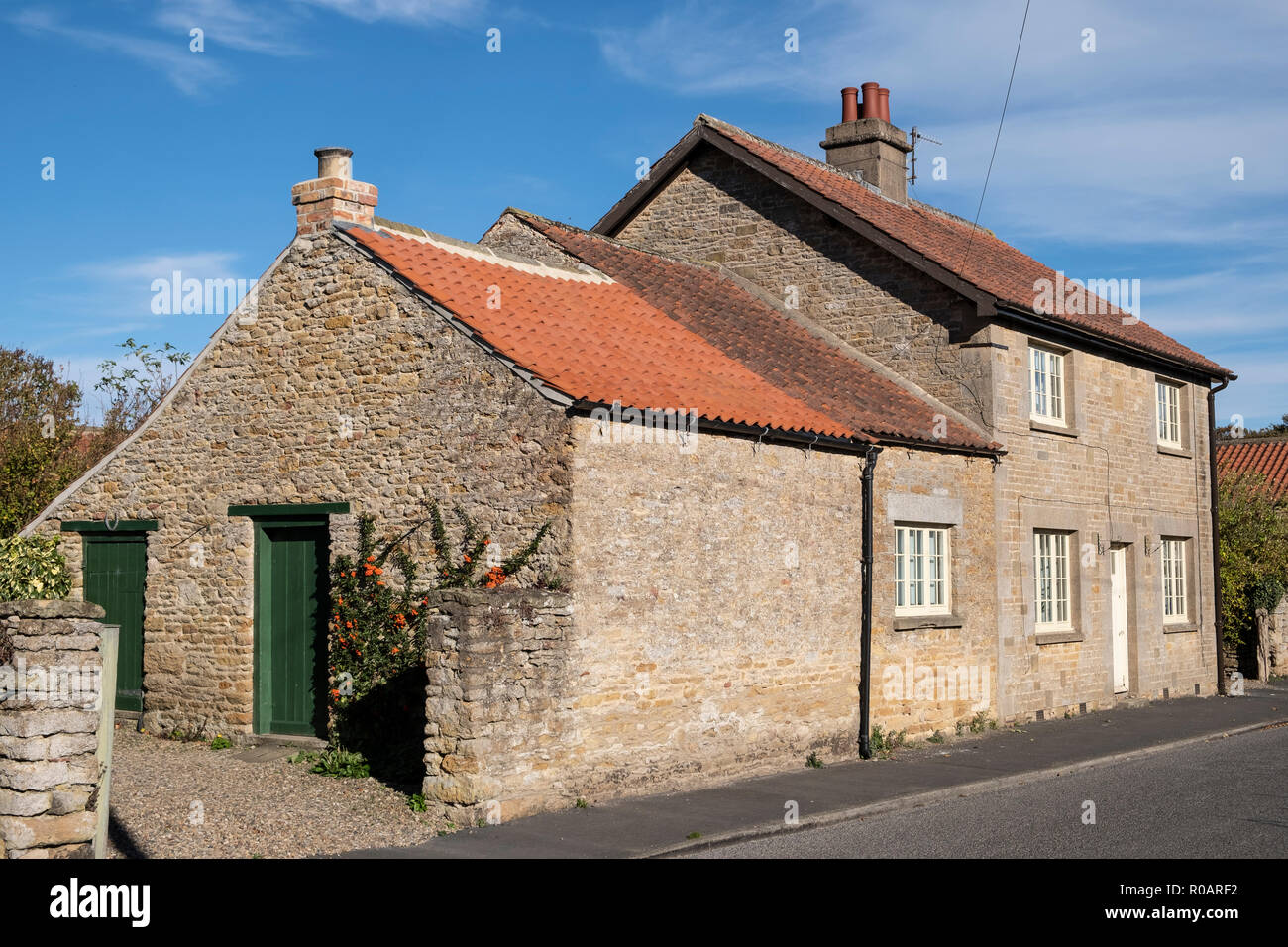 The North Yorkshire Village of Hutton Buscel Stock Photo - Alamy