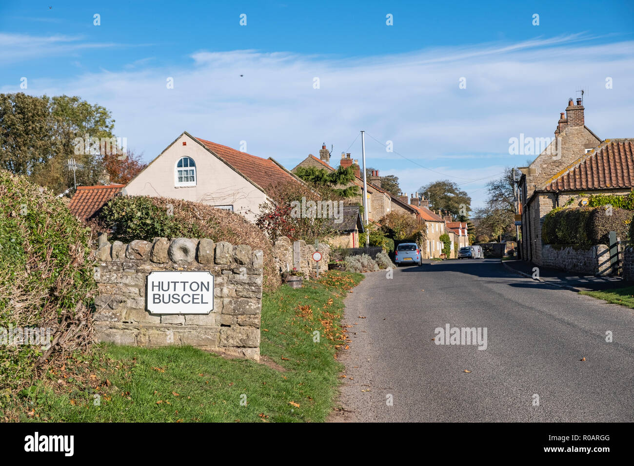 The North Yorkshire Village of Hutton Buscel Stock Photo - Alamy
