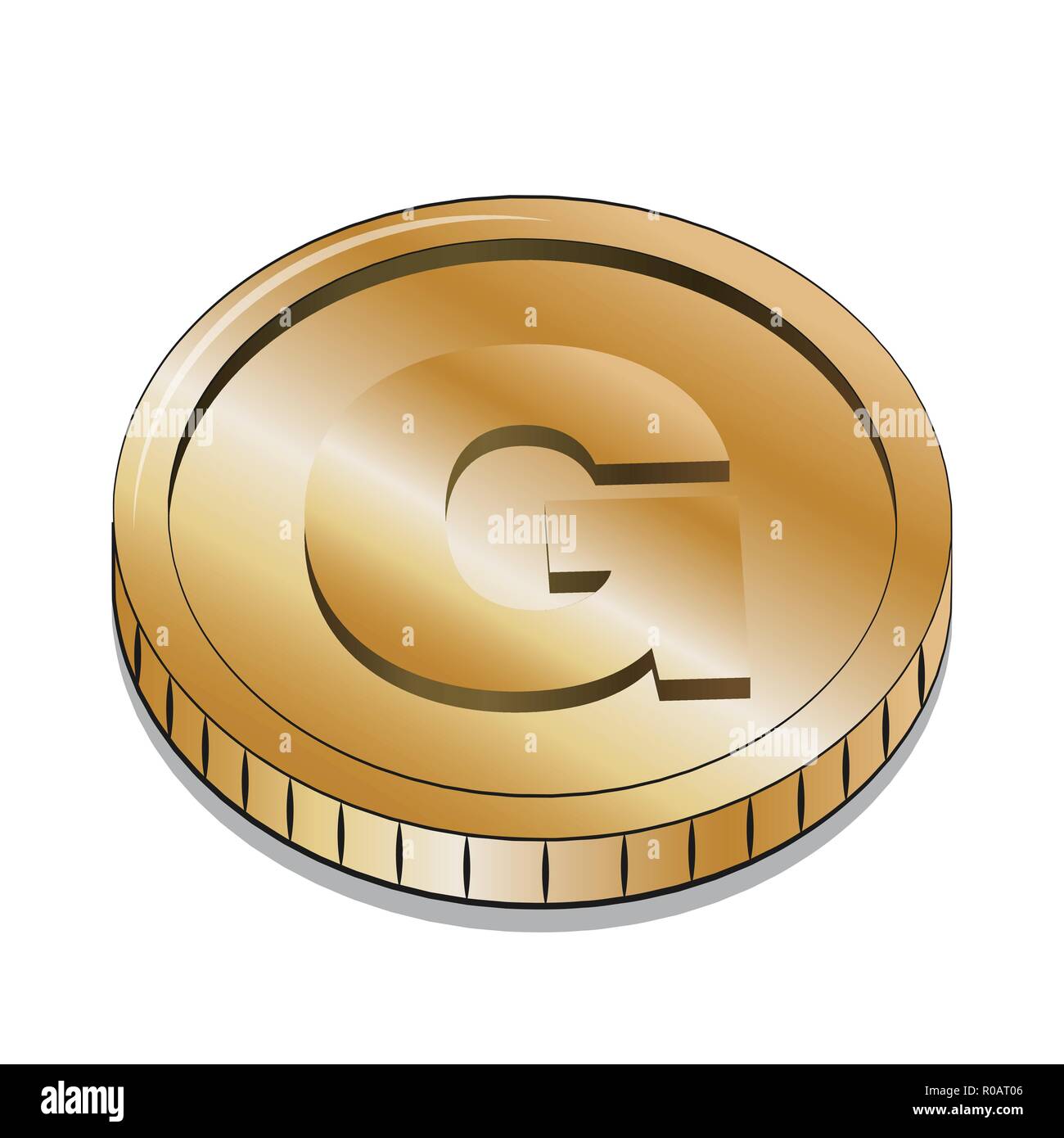 Rich treasure money gold coin vector object Stock Vector Image & Art ...