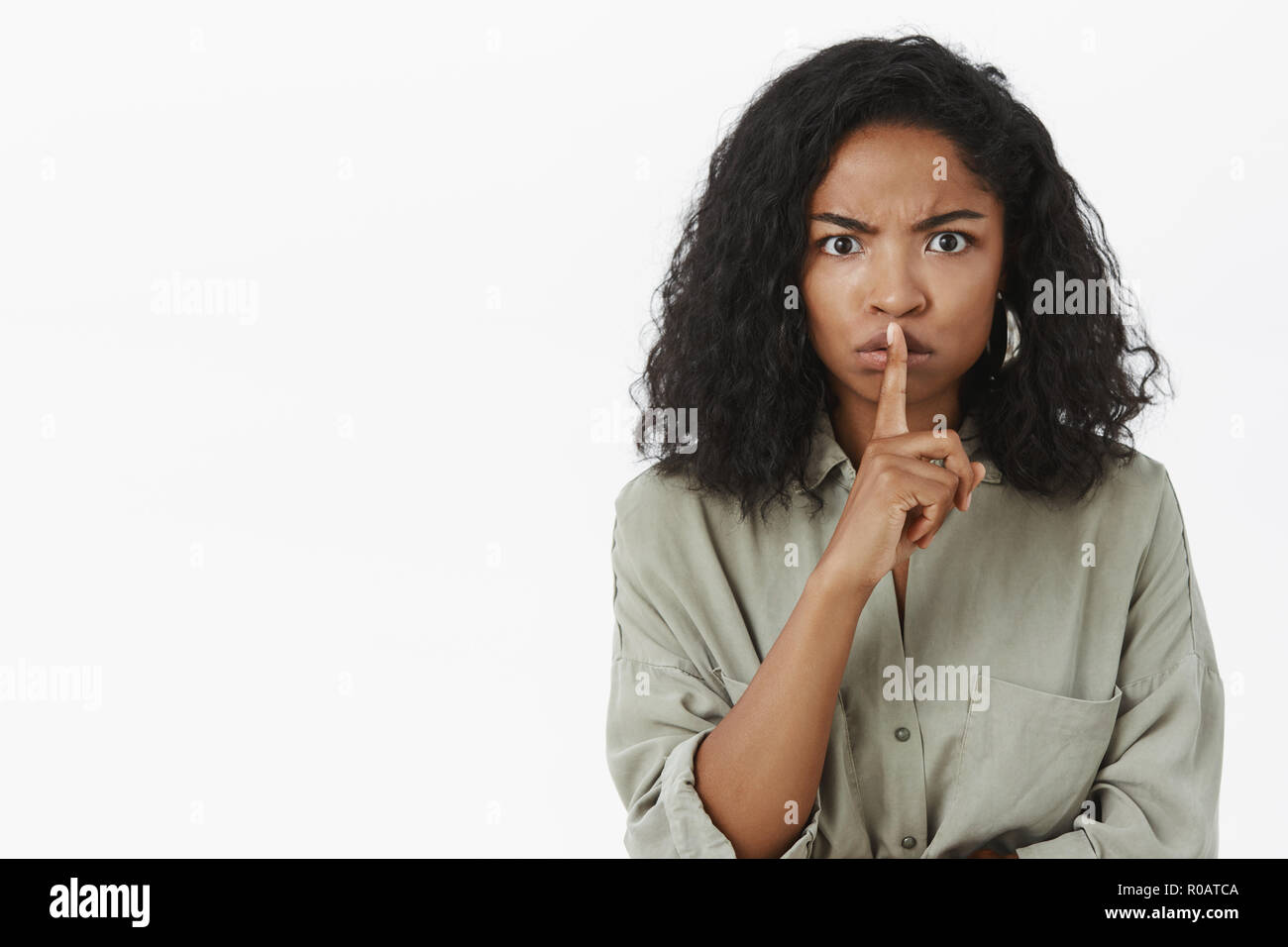 Shut up gestures hi-res stock photography and images - Alamy