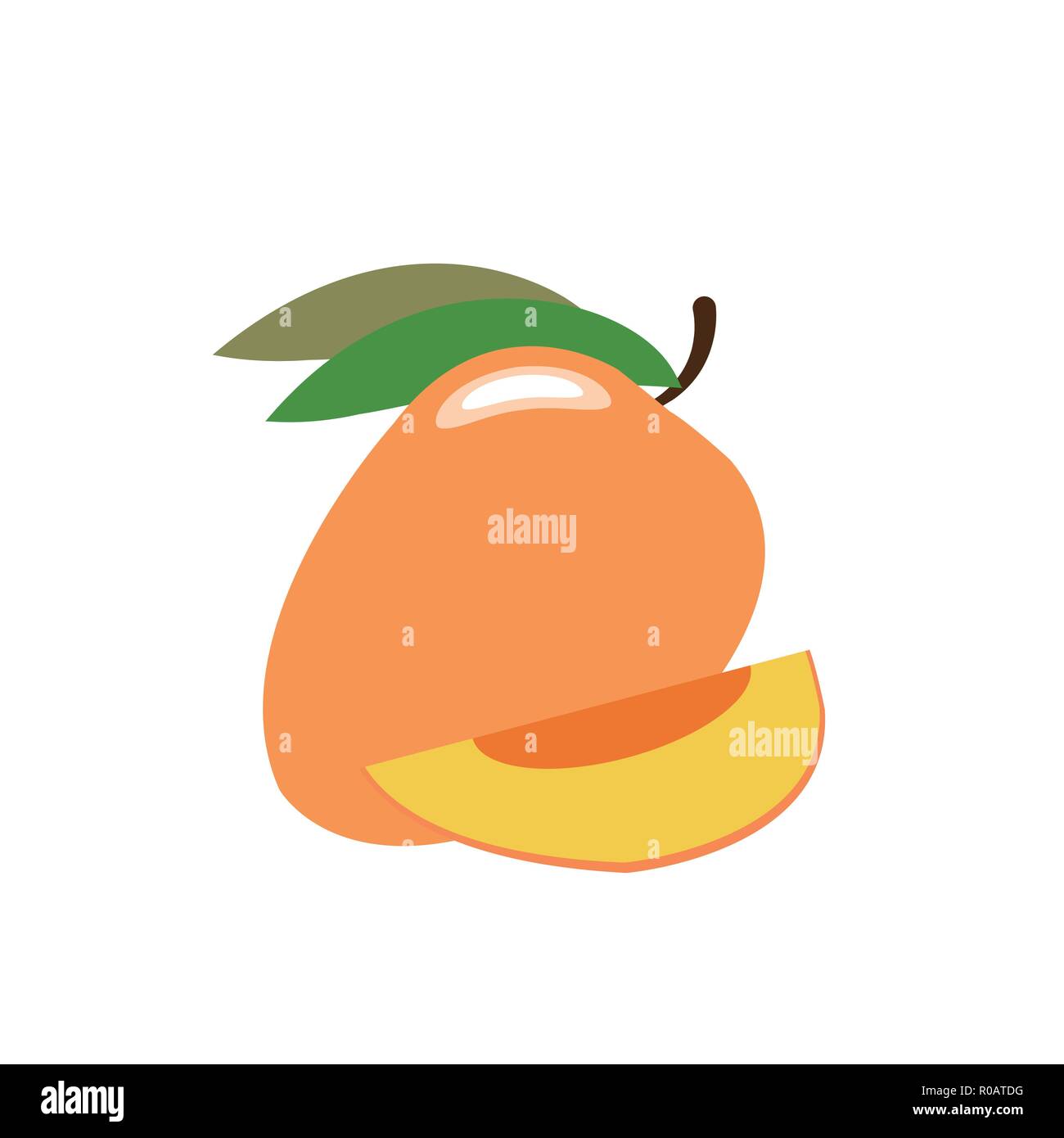 Mango seed Stock Vector Images - Alamy