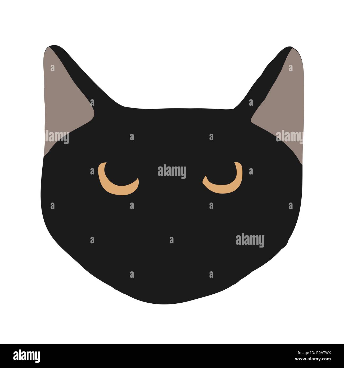 Cute kitty cat face nursery animal pet Stock Vector Image & Art - Alamy
