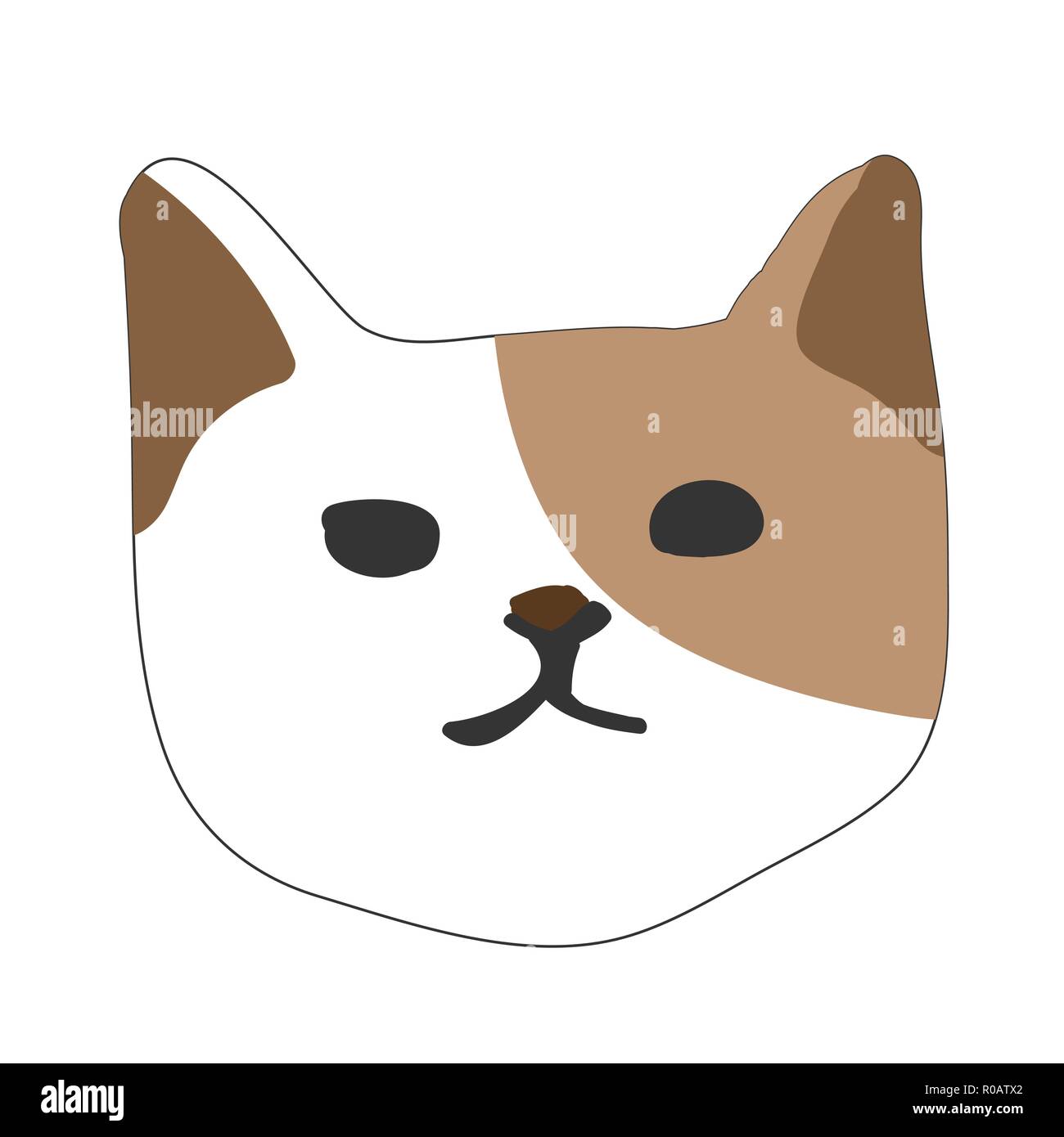 Cute kitty cat face nursery animal pet Stock Vector Image & Art - Alamy