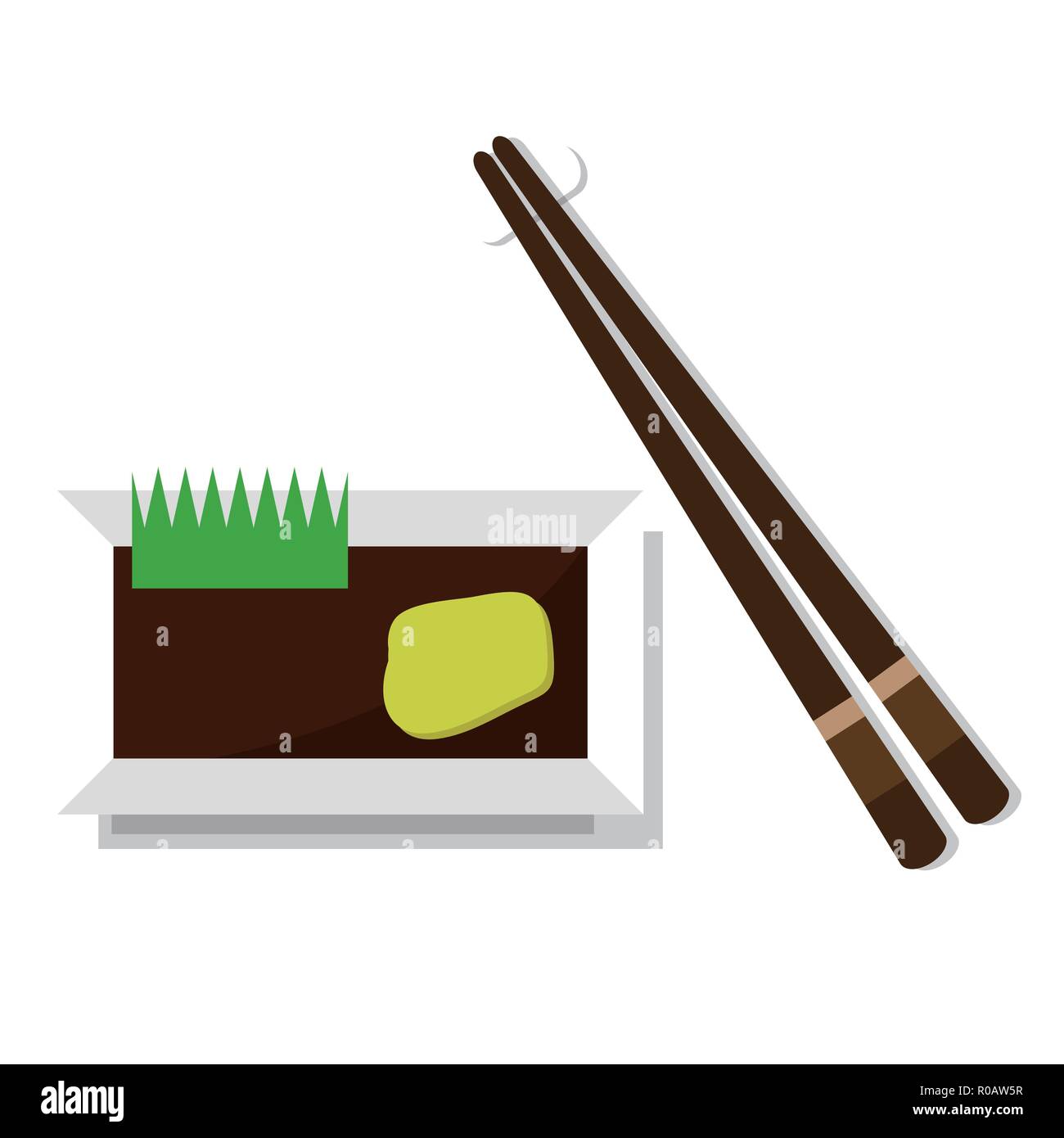 Traditional Japanese food of sushi, delicious Asian cuisine vector ...